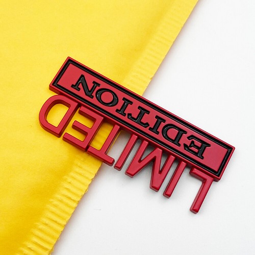 2x Metal Red & Black Limited Edition Car Logo Sport Emblem Letter SUV ...
