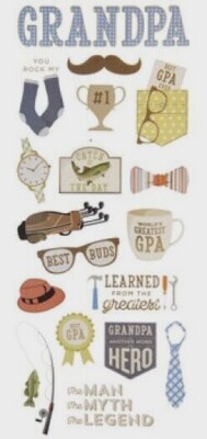 Grandpa Grandfather Hero Fishing Golf Family Memories Paper Studio ...