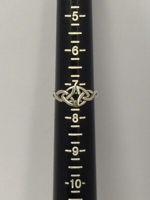 Sterling Silver Marked 925 Size 7 1/2 Ring Wrap Design In Front | eBay