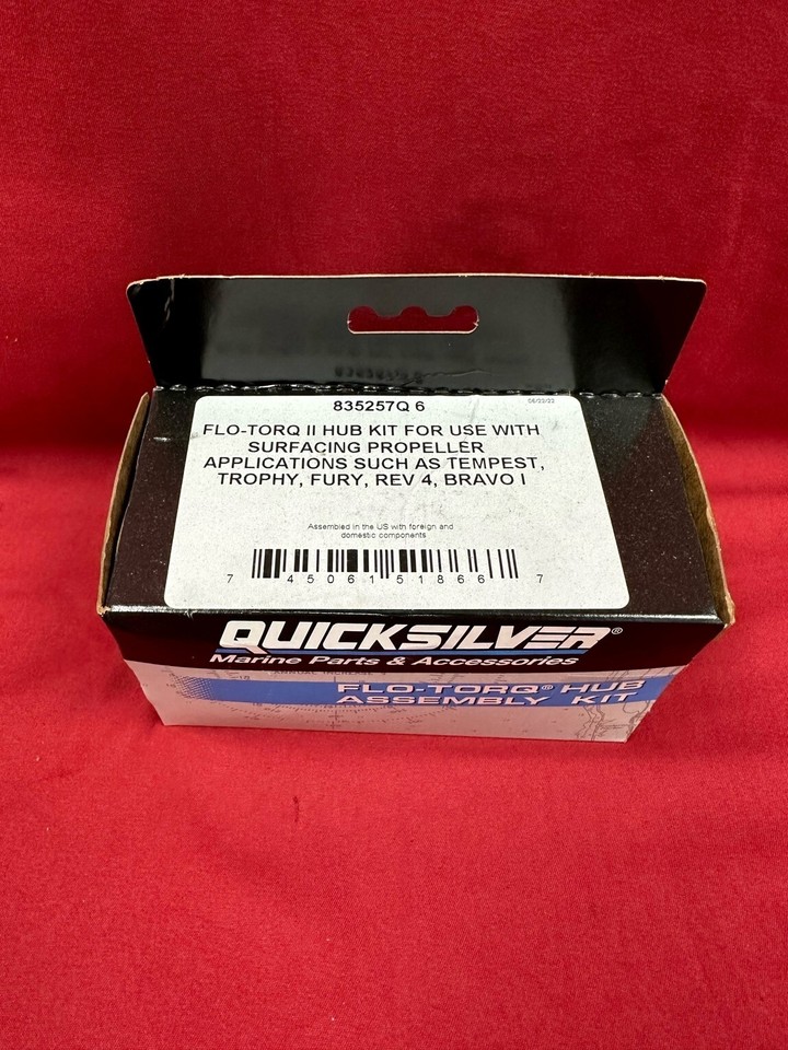 NEW Mercury / Quicksilver Flo Torq II Hub Kit - Part# 835257K6 ...