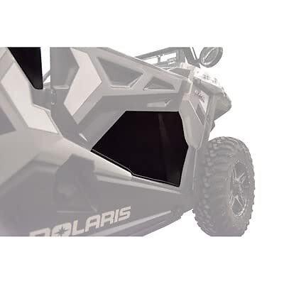 TUSK Aluminum Lower Door Inserts Black for Polaris RZR 900 Trail EPS ...