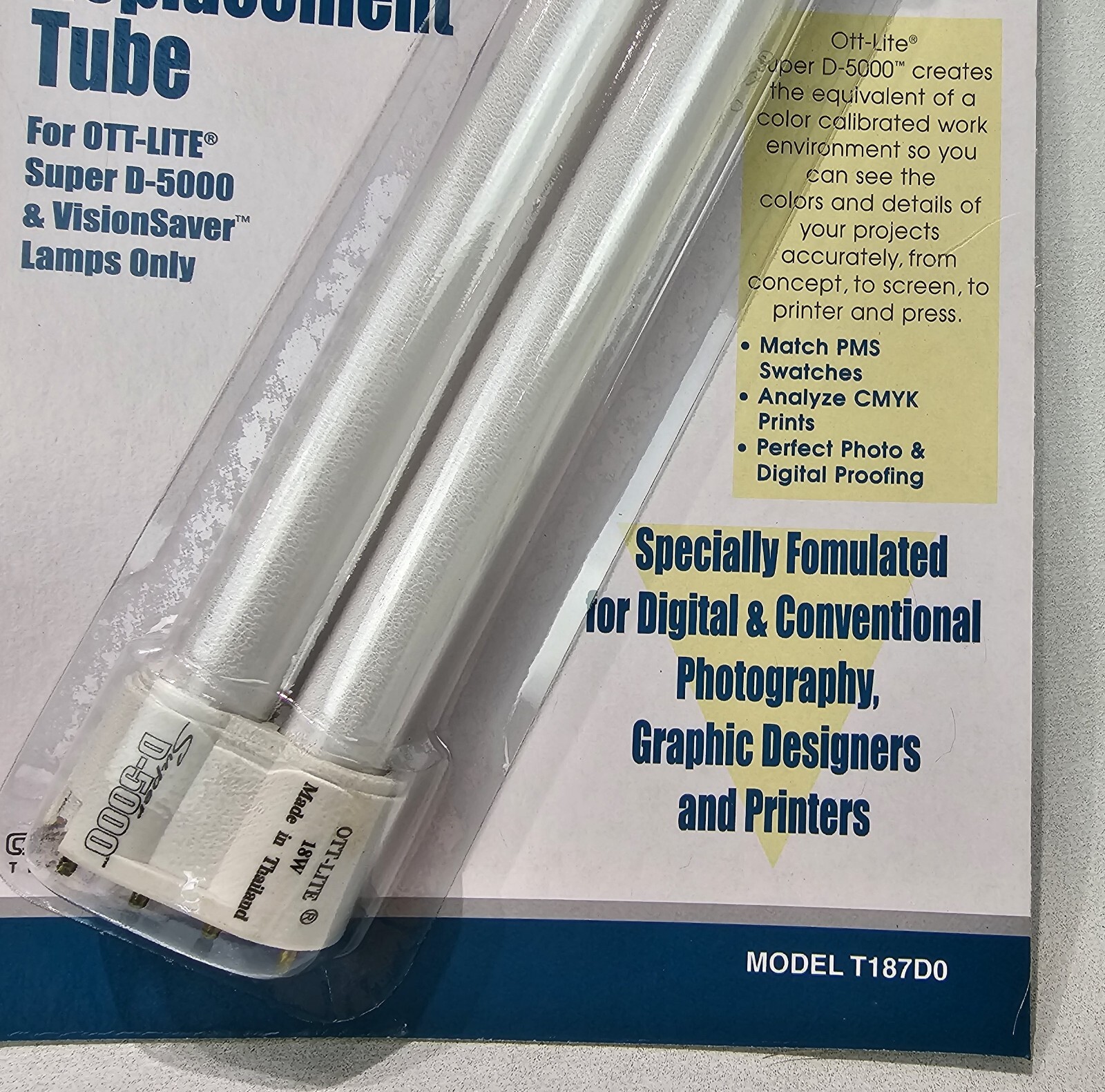 Lot of 3, Ott-Lite Super D-5000 VisionSaver 18w Replacement Tubes ...