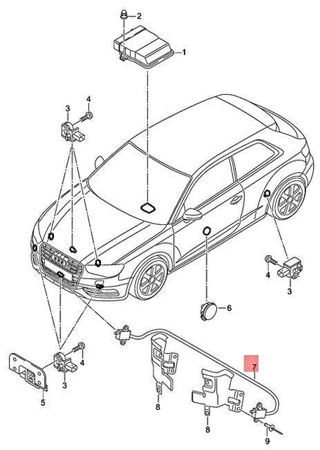 Genuine Pressure Sensor AUDI A3 S3 Sportback 8v0959109 for sale online ...