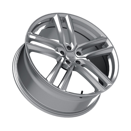 (Set of 4) Vision 475 Clutch 19x8.5 5x108 +42mm Silver Wheels Rims 19 ...