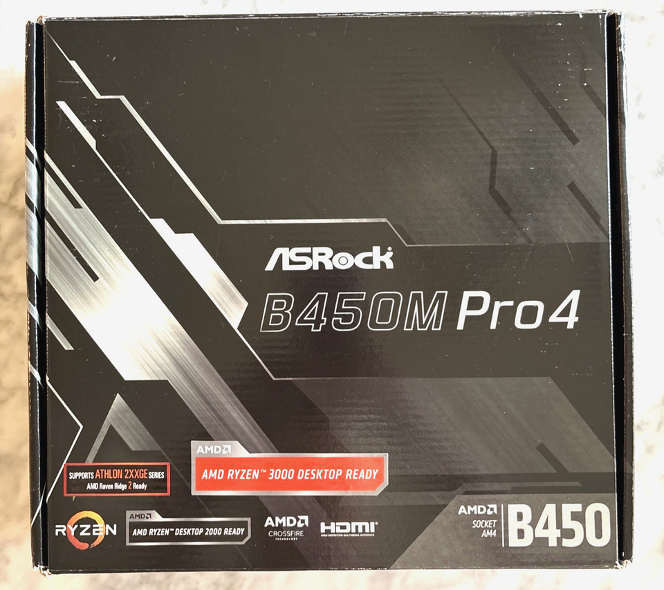 ASRock B450M Pro 4 AMD AM4 Micro ATX Motherboard MATX -Parts Only! | eBay