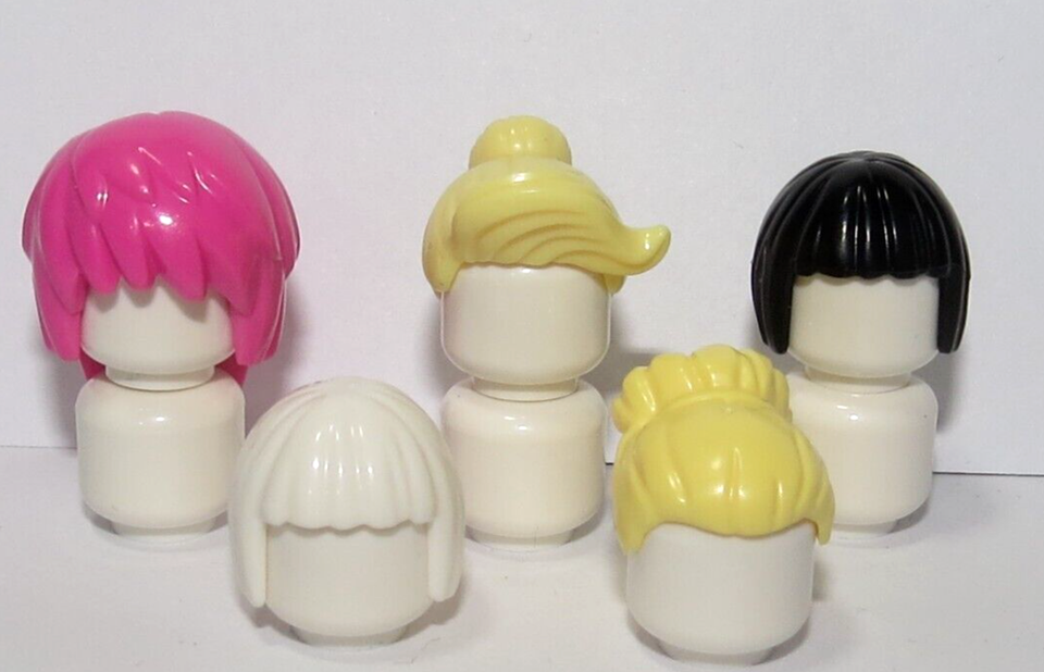 Lego 10 Hair Wig For Female Girl Minifigure Blonde Brown Black Ginger ...