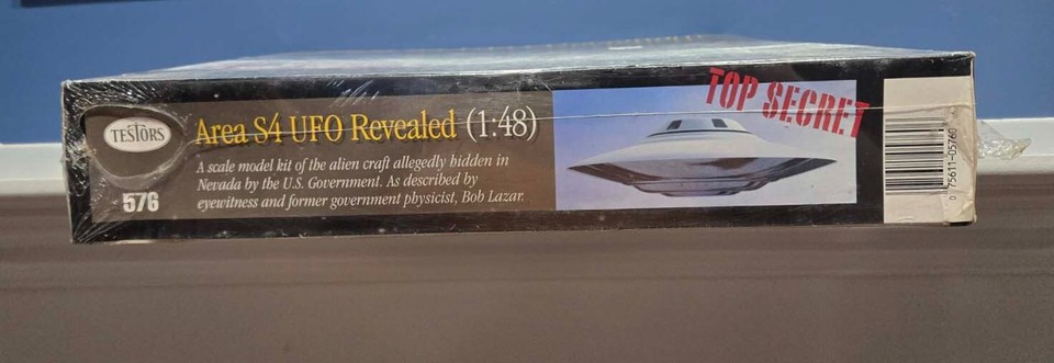 Testors AREA S4 UFO Revealed 1:48 Scale Model Kit 576 Aliens Bob Lazar ...