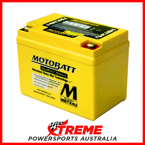 Motobatt 12V 70 CCA MBTX4U Yamaha YZF-R15 V2 2013-2017 Motobatt Battery ...