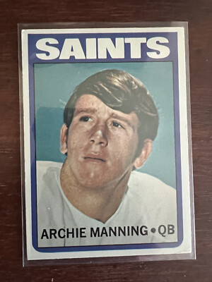 1972 Topps Football Archie Manning #55 New Orleans Saints HOF | eBay