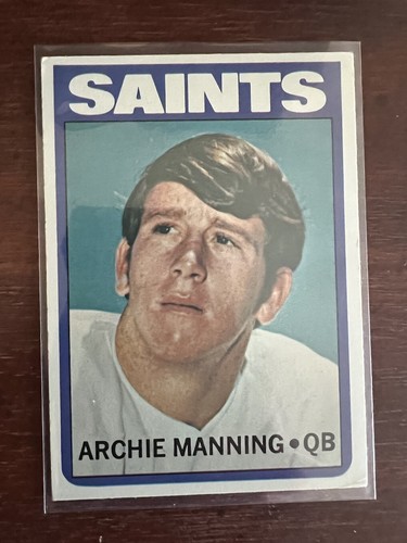 1972 Topps Football Archie Manning #55 New Orleans Saints HOF | eBay