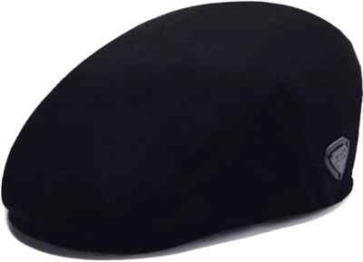 Mens Royal Stallion Newsboy Hat Flat Cap Peak Hat Black New S-2XL | eBay UK