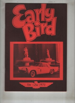 Early Bird Thunderbird Car Mag November/December 1973 102021nonr | eBay