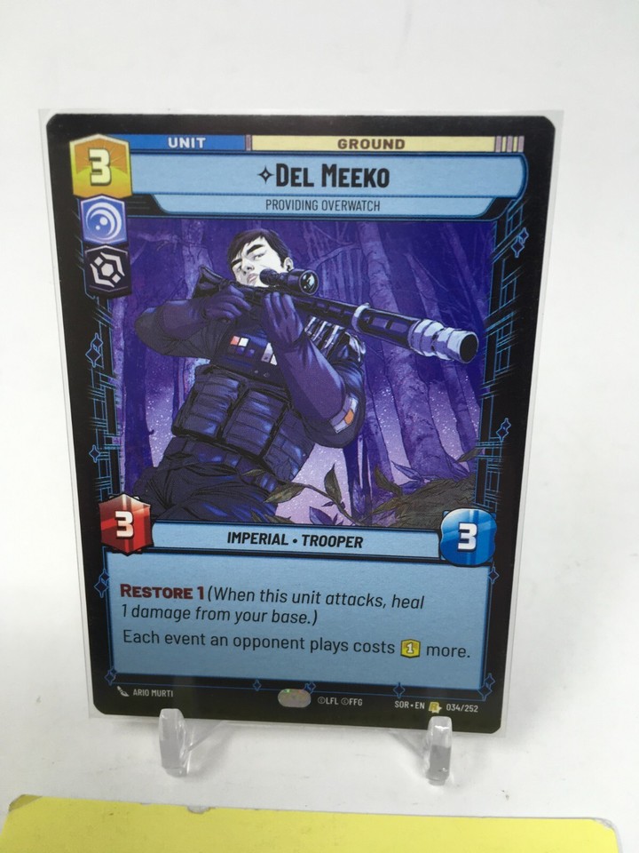 Star Wars Unlimited - Del Meeko - 034/252 Spark of Rebellion J4 | eBay