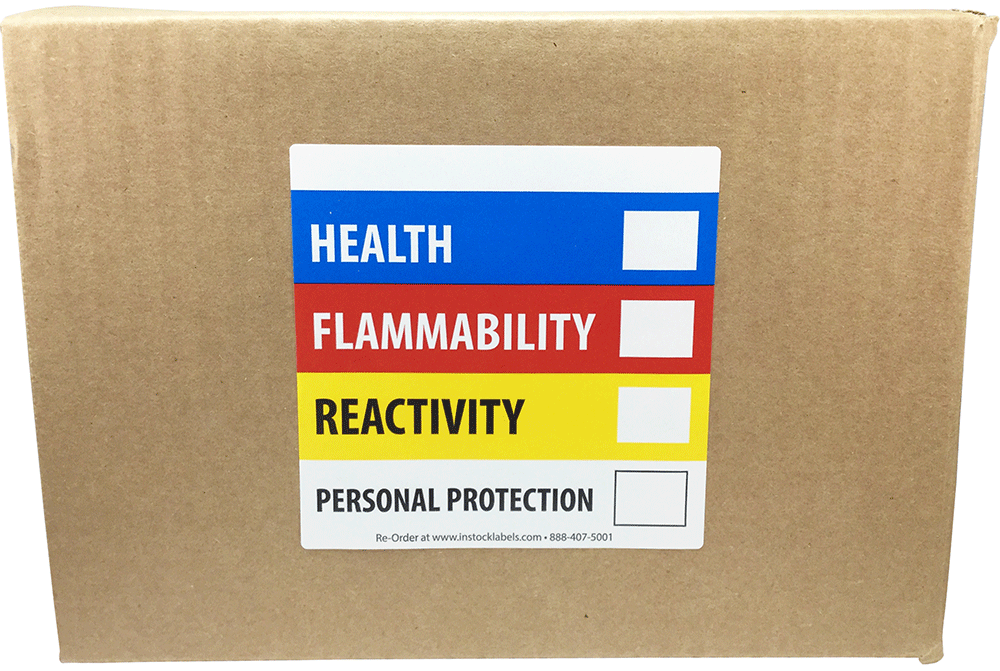 Hazardous Material Identification Label (HMIL) | 4 x 4" Inch | 500 Pack ...