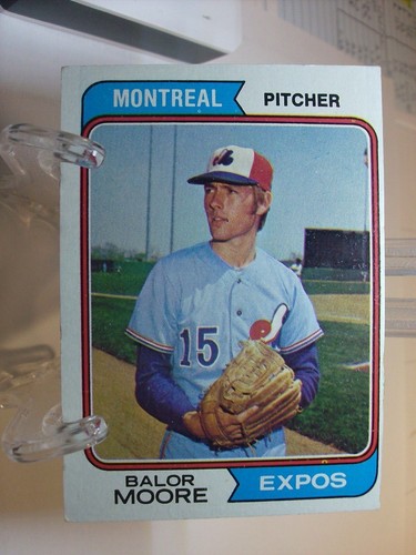 1974 Topps Baseball Card #453 Balor Moore (89354) | eBay