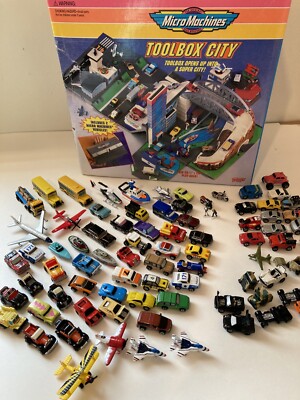 Micro Machines 50+ cars lot Toolbox City w Box - Galoob Huge collection ...