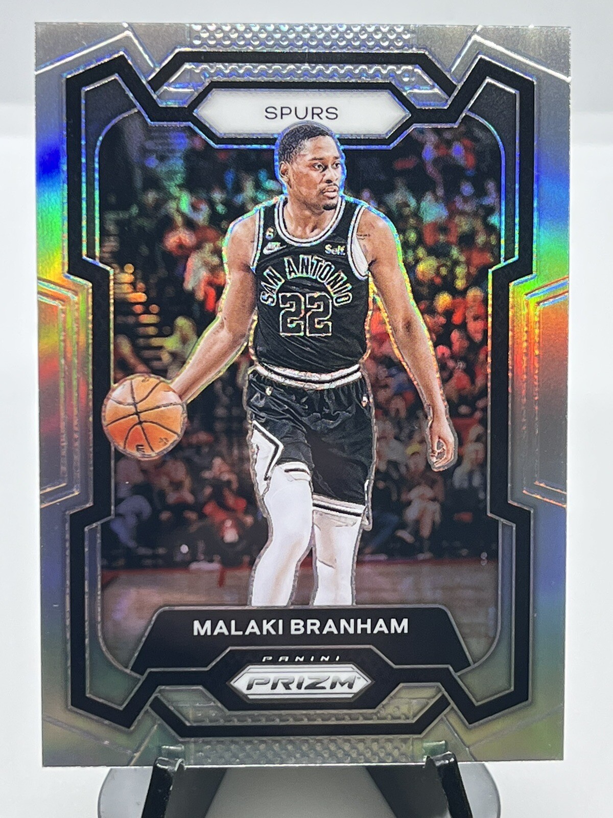 2023-24 Panini Prizm MALAKI BRANHAM Silver Prizm! #270 Spurs | eBay