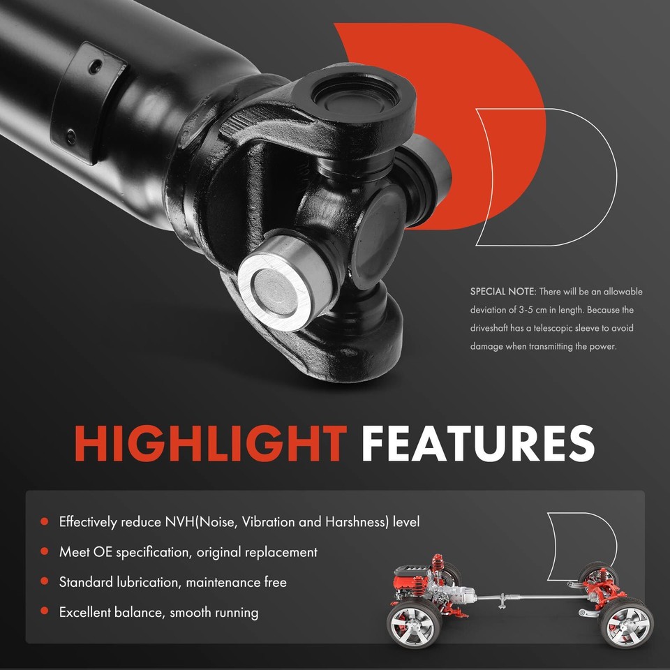 A-Premium Driveshaft Prop Shaft Assembly Rear for Chevrolet Camaro ...