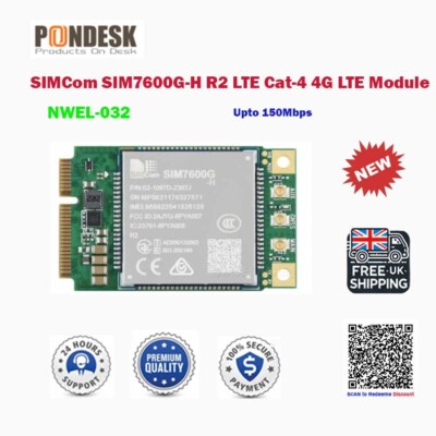 SIMCom SIM7600G-H R2 LTE Cat-4 mPCIe upto 150Mbps 4G LTE Module | eBay UK