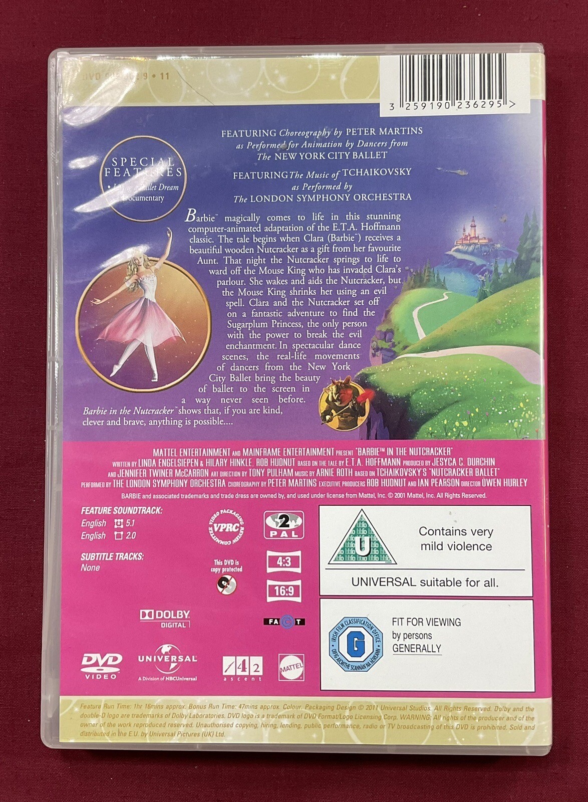 Barbie in the Nutcracker, DVD, Children’s Movie, 2002, Kelly Sheridan ...