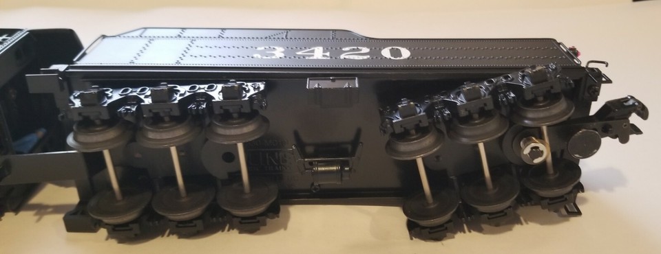 K-Line Die-Cast A.T.&S.F. Steam Engine #3420 w/Tender 4-6-2 3-Rail O ...