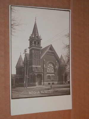 SHELDON IOWA - 1909 REAL PHOTO POSTCARD - M.E. CHURCH | eBay