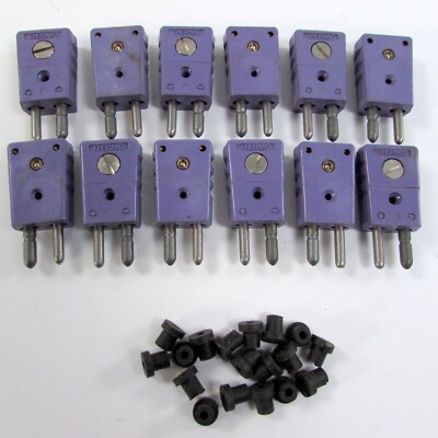 Lot of 12 - NEW Thermo Standard E-Type Thermocouple Connector Plugs ...
