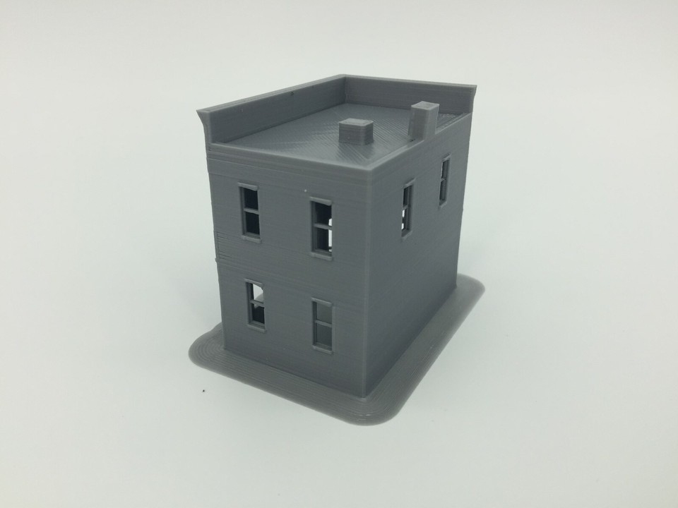 20th Century Town City CORNER MARKET Building - Z Scale 1:220 - 3D ...