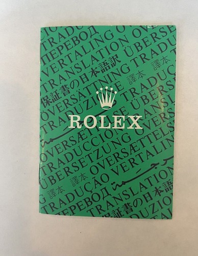 Rolex Chronometer Certification Booklets, Vintage 1990’s ( Lot 10 ) | eBay