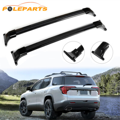 2X TOP Roof Rack Aluminum Cargo Carrier Rail CrossBars for 2017-19 GMC ...