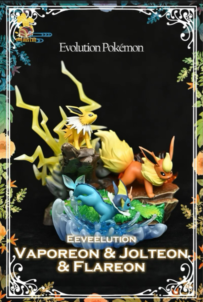 DianCangGuan Studio Vaporeon Resin Statue Jolteon Flareon Model In ...