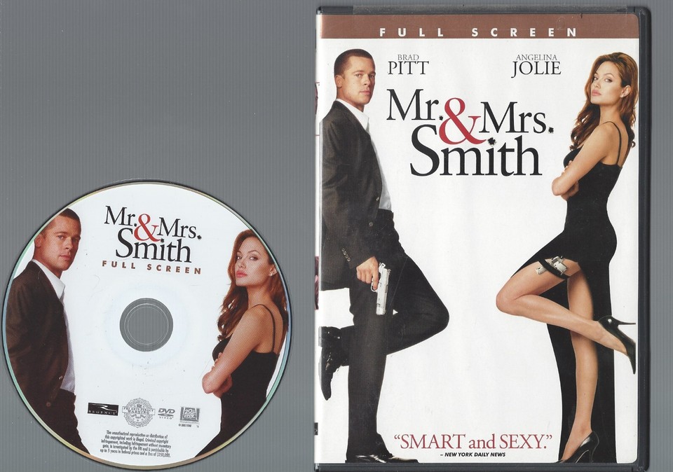 Mr. and Mrs. Smith (DVD, 2005, Full Screen) 10 MOVIES FOR $10! DISC ...