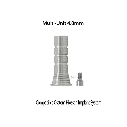 Titanium Temporary Cylinder Ti MU Sleeve Multi Unit 4.8mm Abutment Fit ...