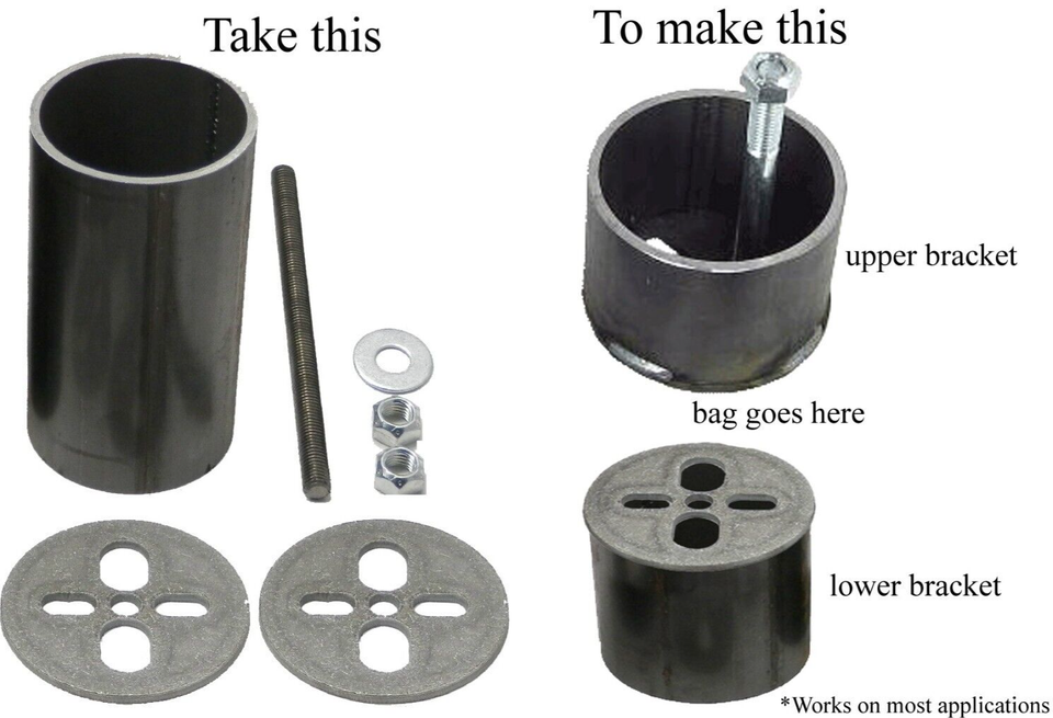 DIY Bag Mounting Brackets Cups Universal Fabricator Air Ride Suspension ...