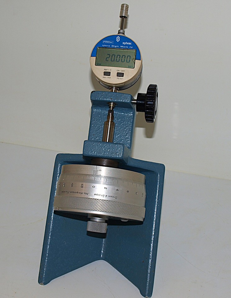 BROWN & SHARPE METRIC DIAL INDICATOR CALIBRATION / TESTER GAGE 0-25mm x ...