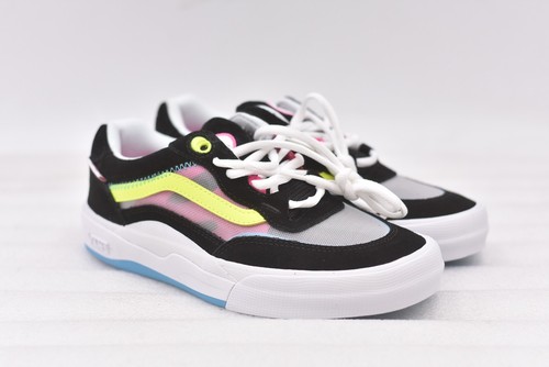 Men's Vans Wayvee Low Top Suede Skate Shoes in Neon Rave Black, Size 5 ...