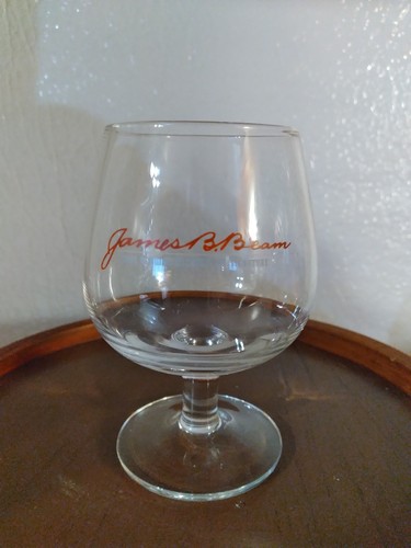 HTF JAMES B BEAM SNIFTER WHISKEY GLASS, "NONE GENUINE WITHOUT MY ...