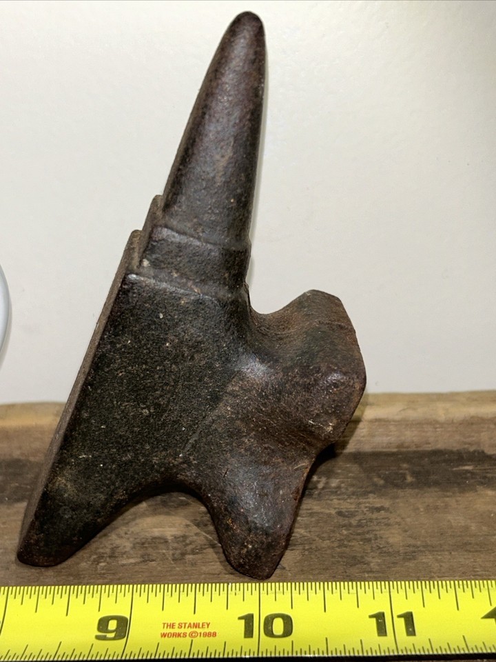 RARE VINTAGE WATCHMAKERS JEWELERS BENCH TOOL STEEL MINI ANVIL 1 LBS 5OZ ...