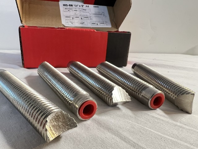 Hilti Stainless Steel Internally Theaded Insert Anchors 1/2"x 5" HIS-RN ...
