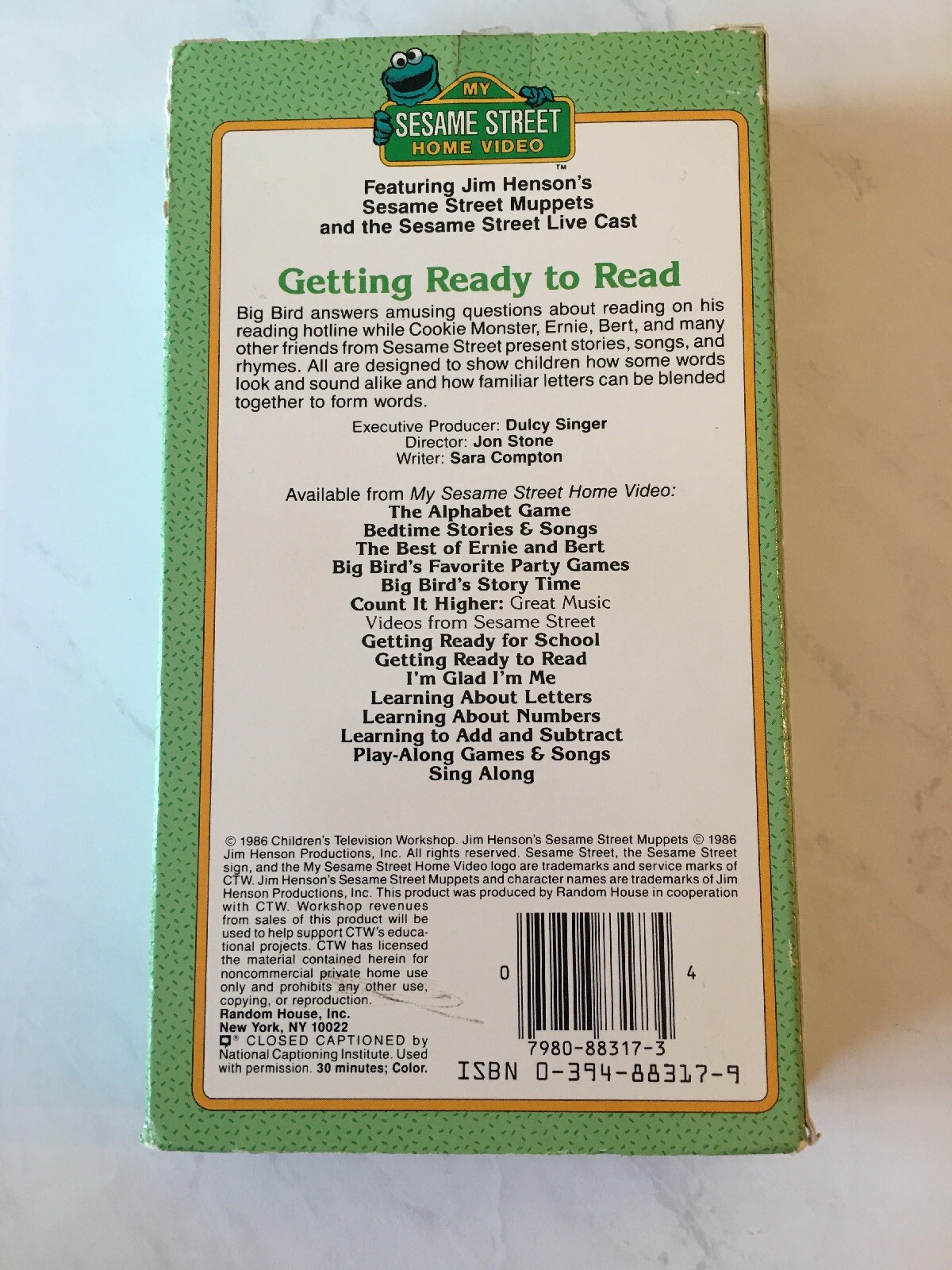 Sesame Street Getting Ready To Read Vhs Ebay