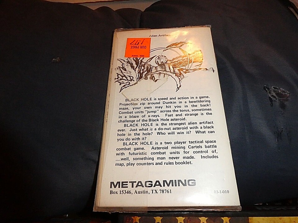 Metagaming 1978 : MicroGame #10 - BLACK HOLE - fantasy space game ...