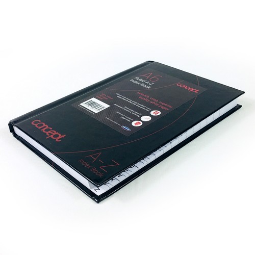 A6 Index Notebook A-Z Hard Cover Ruled Book 192 Pages | eBay