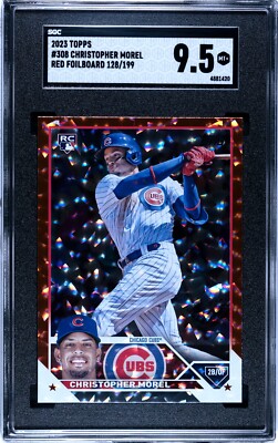 2023 Topps Series 1 Christopher Morel #308 RC Red Foilboard /199 Graded ...