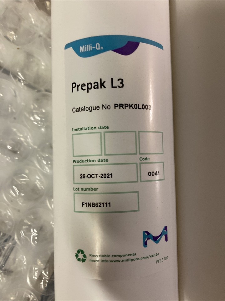 Milli Q Prepak L3 PRPK0L003 | eBay