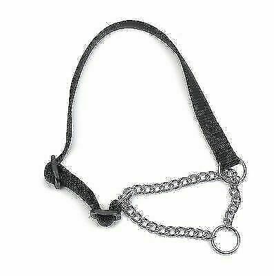 Ancol ACC14BL Nylon Half Check Collar - Black for sale online | eBay