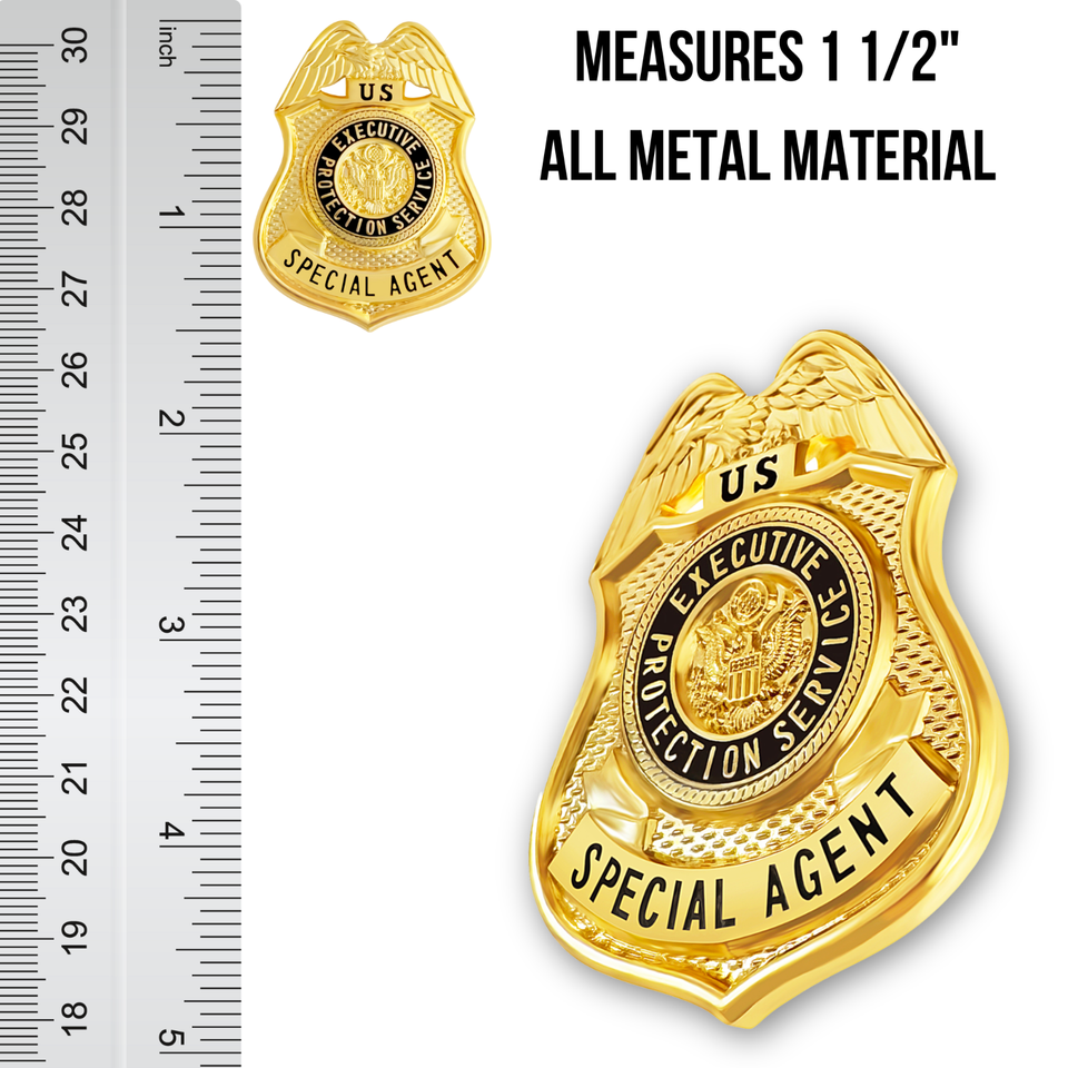 Executive Protection Service Special Agent - Mini Badge Credential Case ...