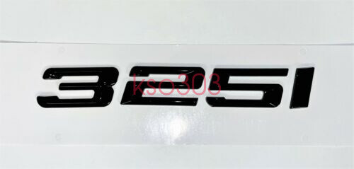 BLACK 325I FIT BMW 325 REAR TRUNK NAMEPLATE EMBLEM BADGE NUMBERS DECAL ...