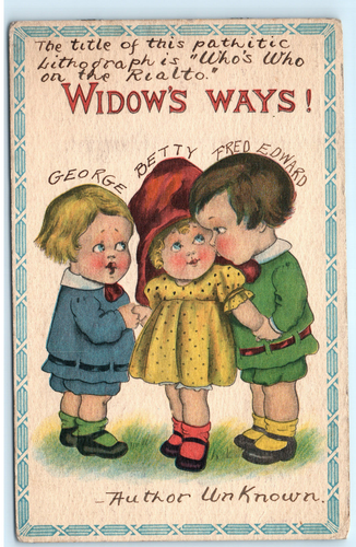 Widow Promiscuous Widhoe Widow's Fire Vintage Postcard F05 | eBay