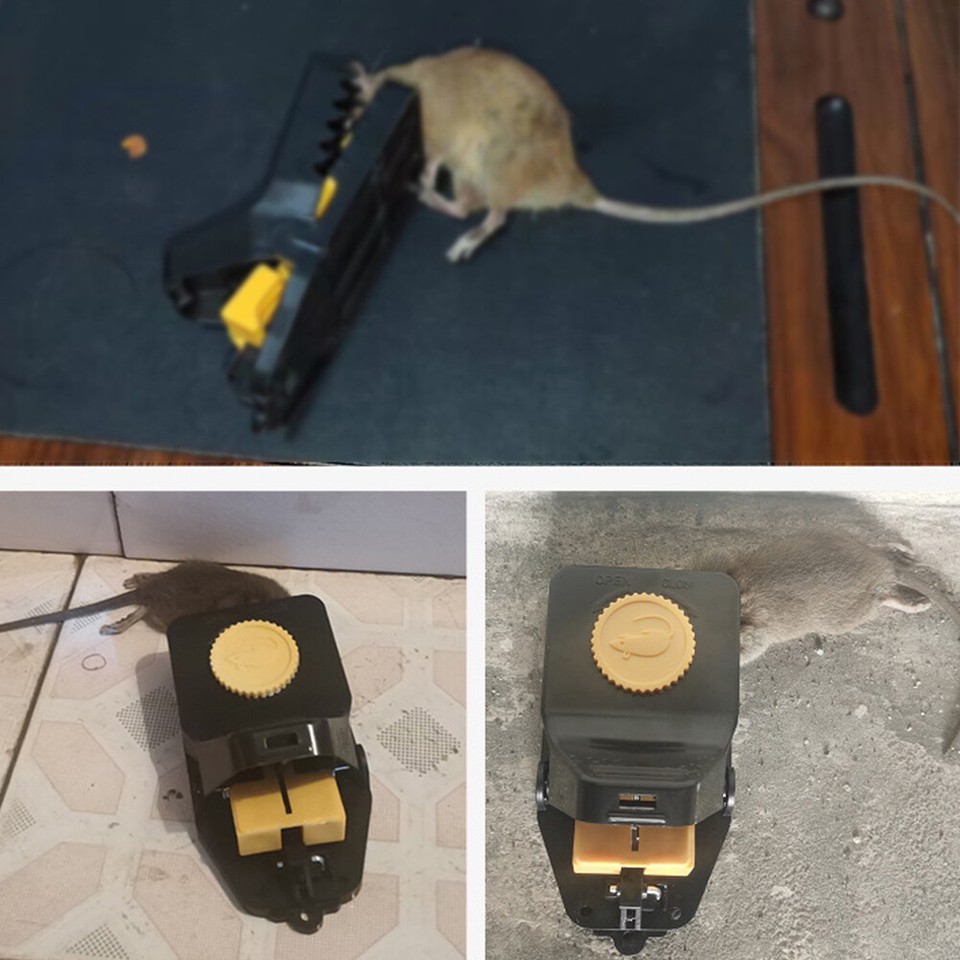 Heavy Duty Snap Mouse Rat Traps Reusable Rat Bait Rats Catcher for ...