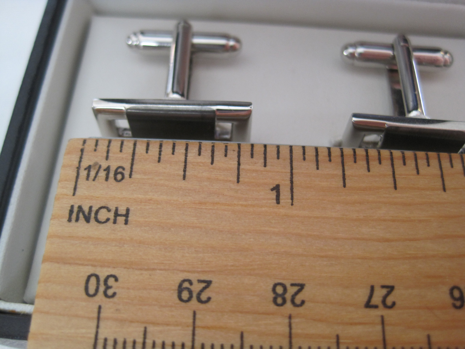 Geoffrey Beene Cufflinks, Modern Design, Polished Silver-Tone and ...